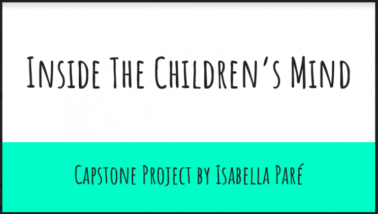 Capstone Project: Isabella - Inside the Child's Mind - A Thousand Summers